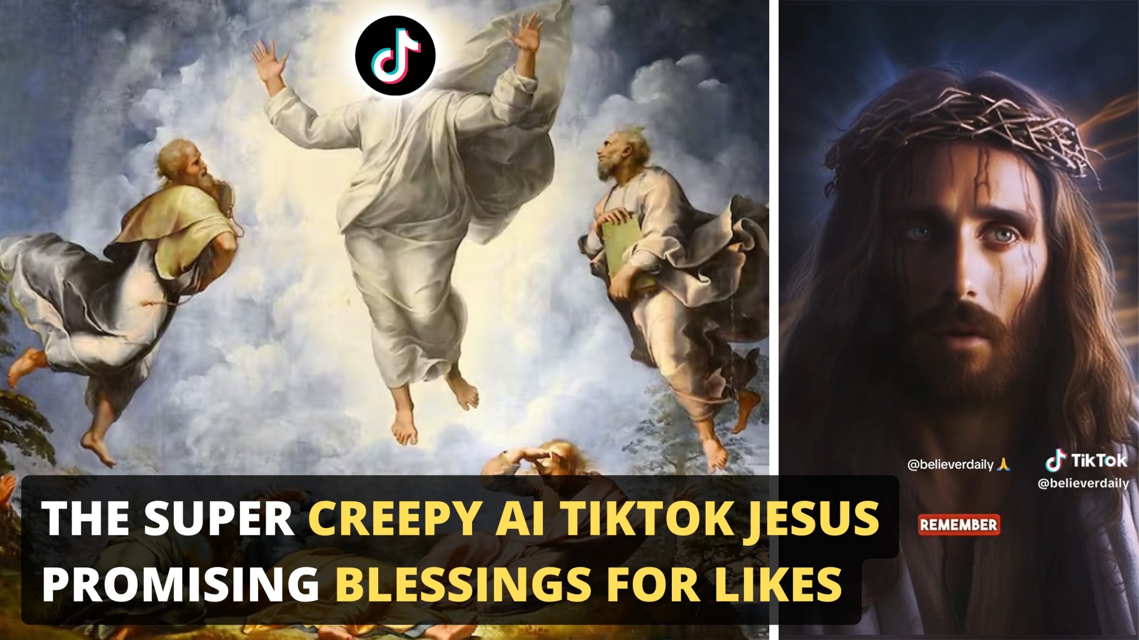 The Super Creepy Ai Tiktok Jesus Promising Blessings For Likes